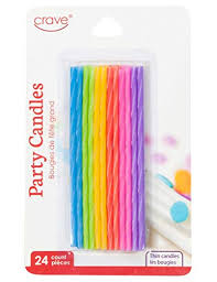 CRAVE PARTY CANDLES 24 count "Tall" – Volusia Coupon Queens