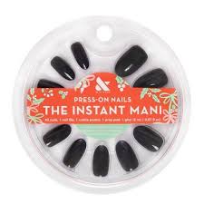 THE INSTANT MANI PRESS ON NAILS KIT 42 count with tools "Short Length ...