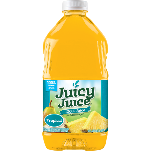 JUICY JUICE 100% JUICE 64 oz "Tropical" – Volusia Coupon Queens